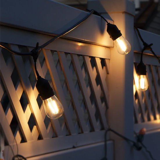 AFC Trading. Hanging Outdoor Festoon Light Bulbs (15 Mts / 10 Led ...