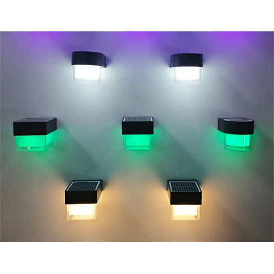 AFC Trading. Square Shape Solar Balcony Light W/Remote Control (Warm White)