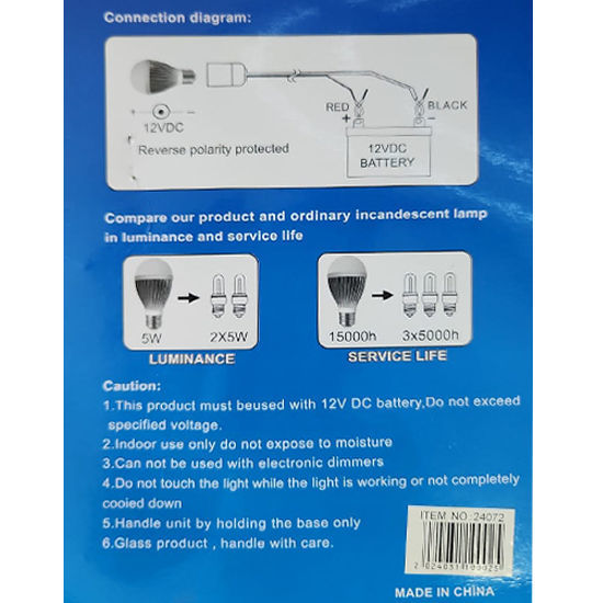 AFC Trading. DC12V Led Bulb (18W)