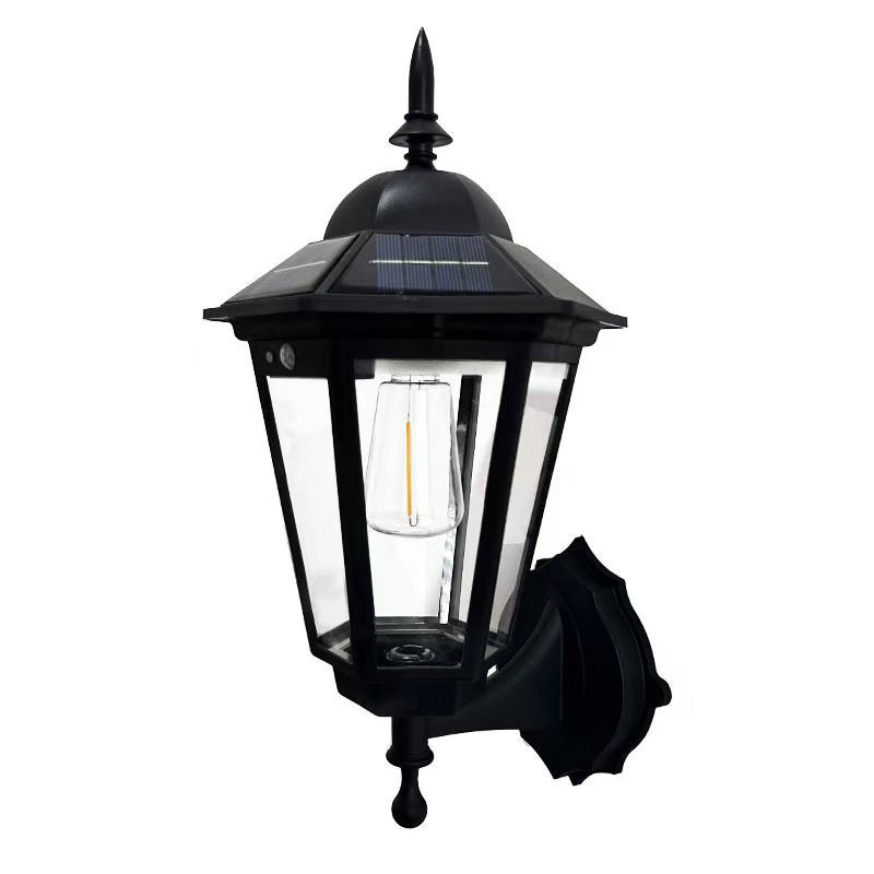 AFC Trading. Solar Vintage Filament Wall Light (1 Bulb)