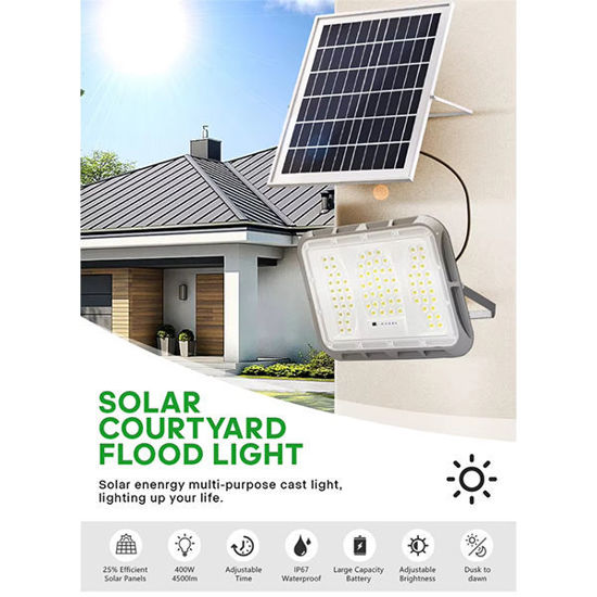AFC Trading. Solar Floodlight W/Remote Control 400W