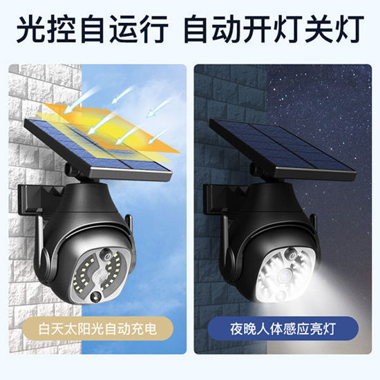 AFC Trading. Solar FAKE Rotating Camera Led Light / 2 Antenna